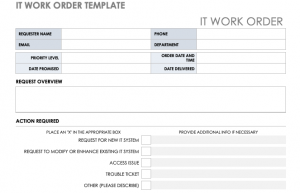 15+ Work Order Template Fillable Download [Word, Excel, PDF ...
