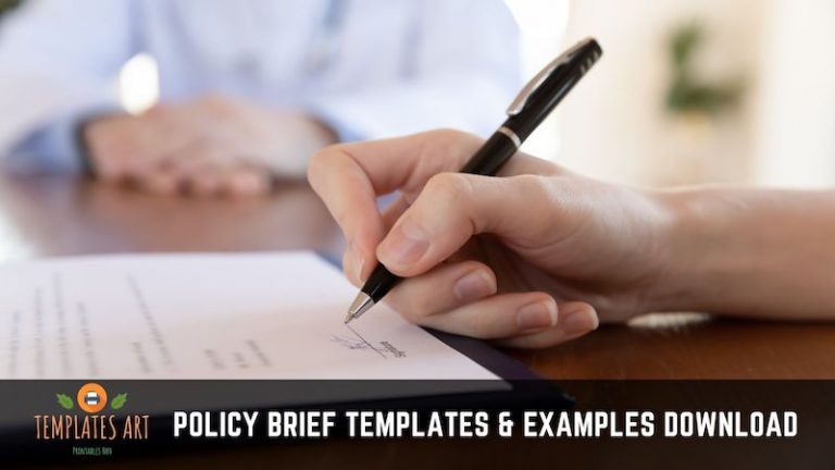 13+ Free Policy Brief Templates & Examples [Word, DOC, PDF] – Templates Art