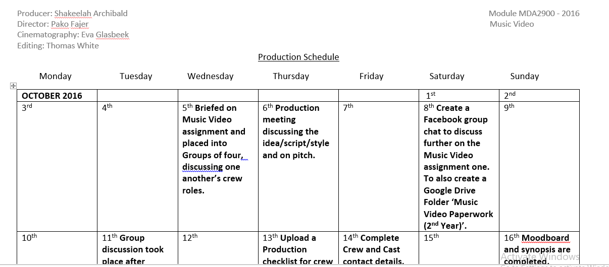 11+ Production Schedule Templates Free Download [Word, Excel ...