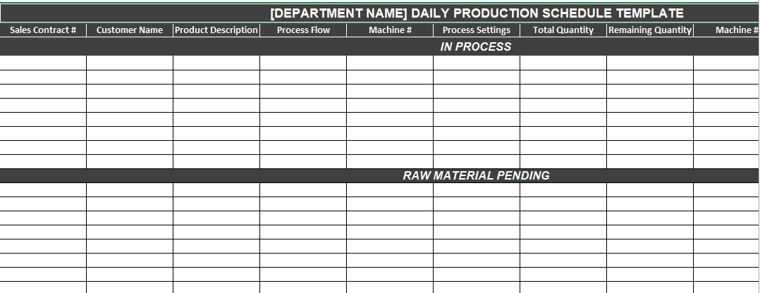 11+ Production Schedule Templates Free Download [Word, Excel ...